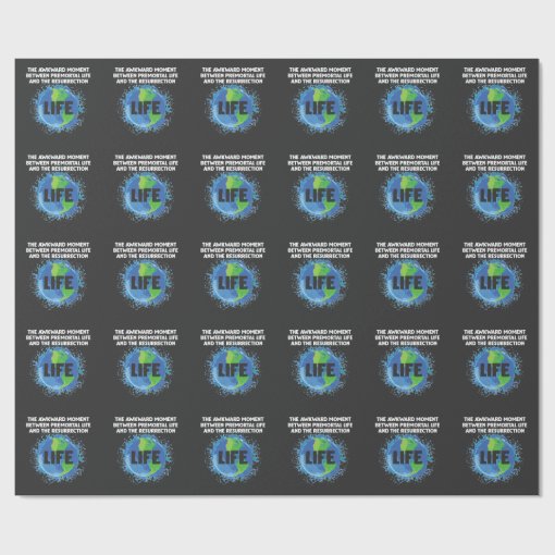 LDS Mormon Life Premortal Resurrection Missionary Wrapping Paper | Zazzle