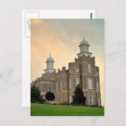 LDS Mormon Temple Logan, Utah Postcard | Zazzle