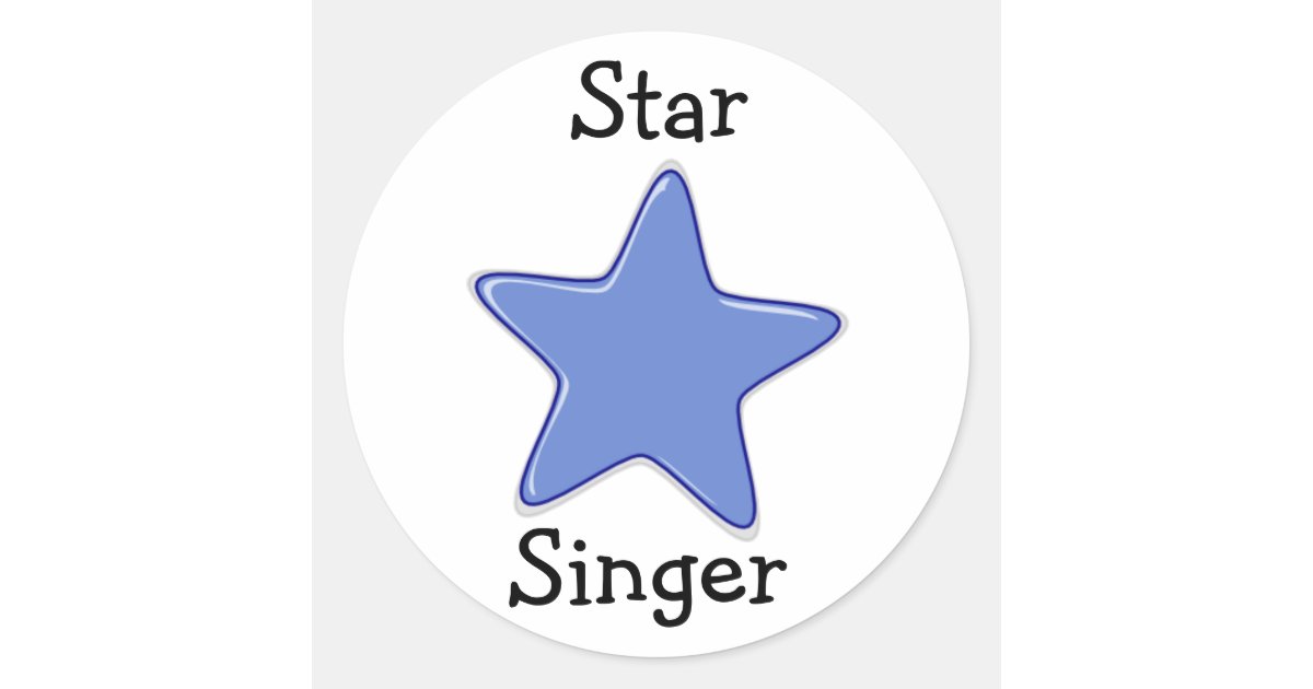 LDS Primary Stickers - Star SInger | Zazzle