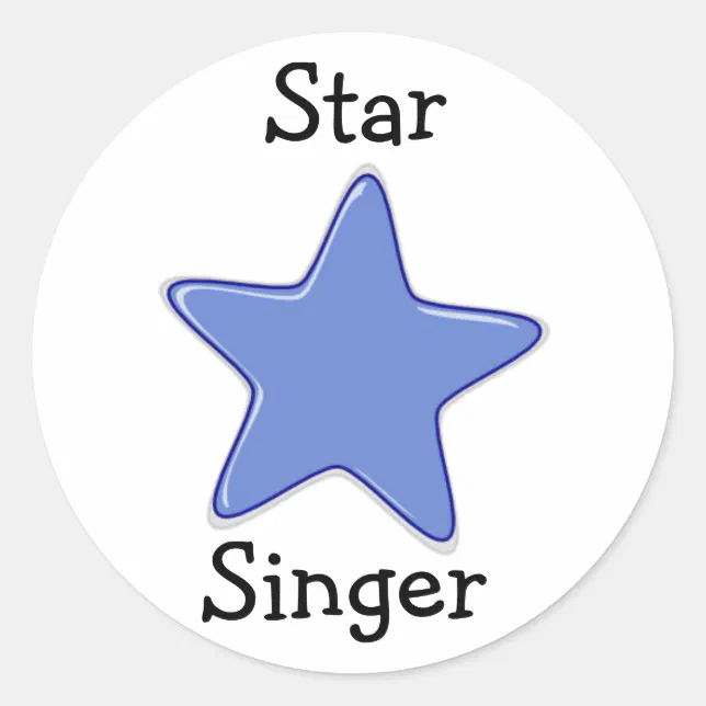 LDS Primary Stickers - Star SInger | Zazzle
