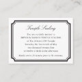 LDS Sealing Ceremony Wedding Invitation Enclosure | Zazzle