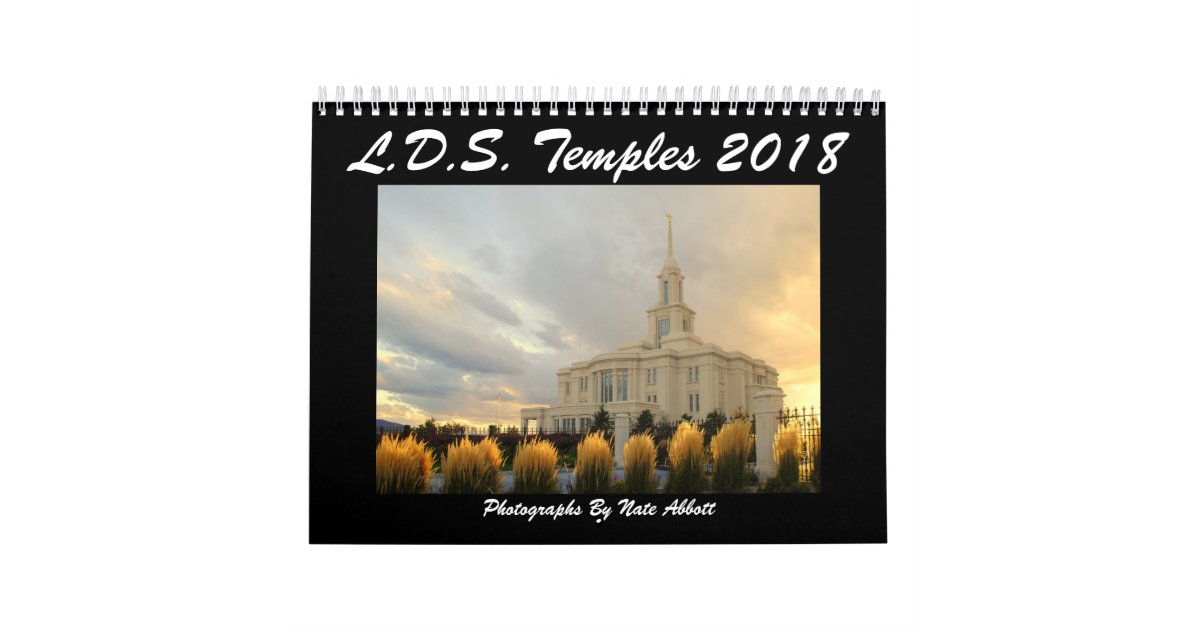 LDS Temples 2018 Calendar | Zazzle