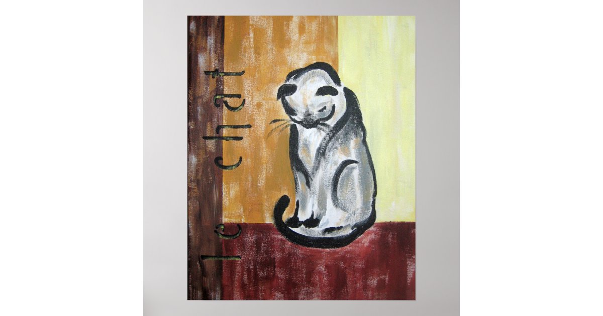 "Le Chat" 16 x 20 Print | Zazzle.com