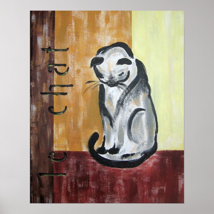 "Le Chat" 16 x 20 Print | Zazzle.com