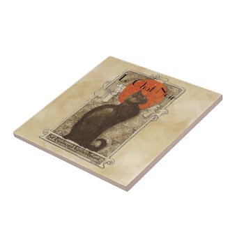 Le Chat Noir Ceramic Tile | Zazzle