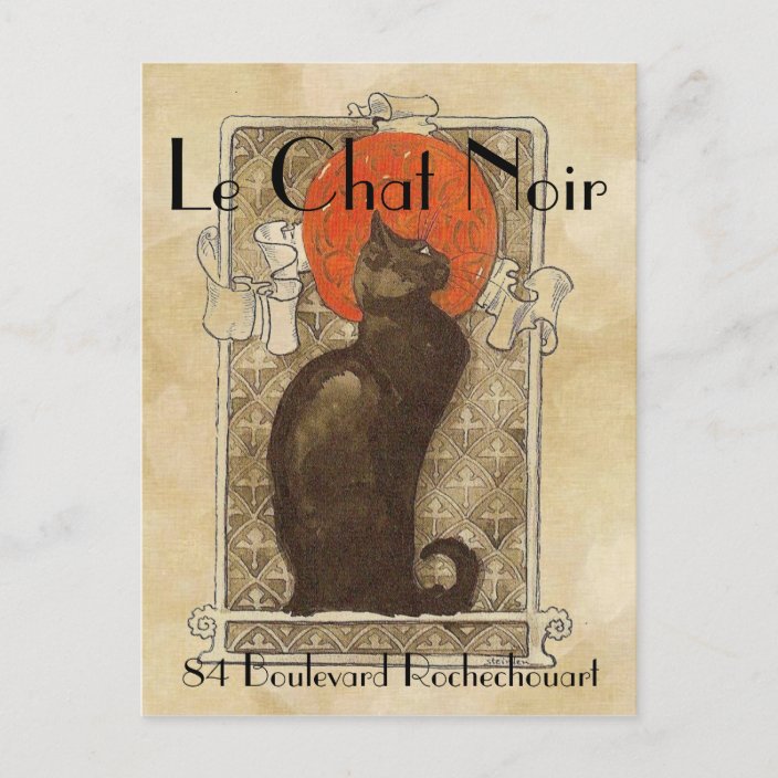 Le Chat Noir Postcard | Zazzle