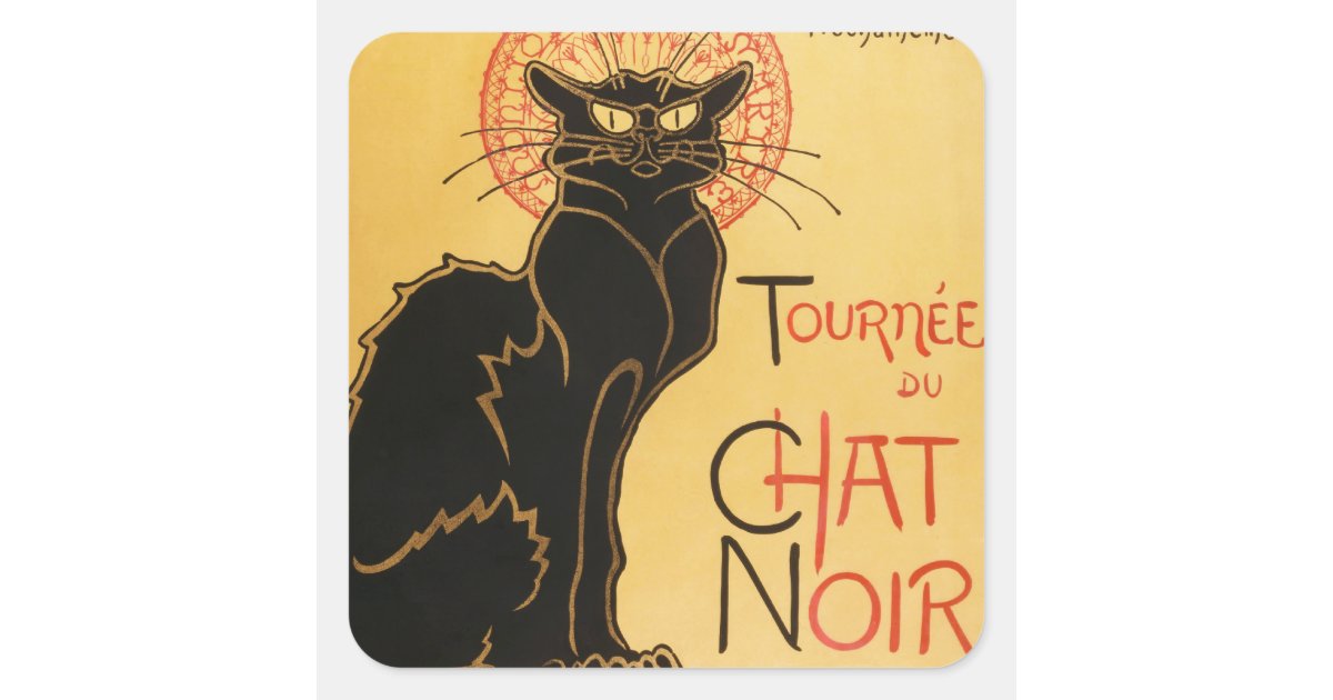 Le Chat Noir Stickers | Zazzle