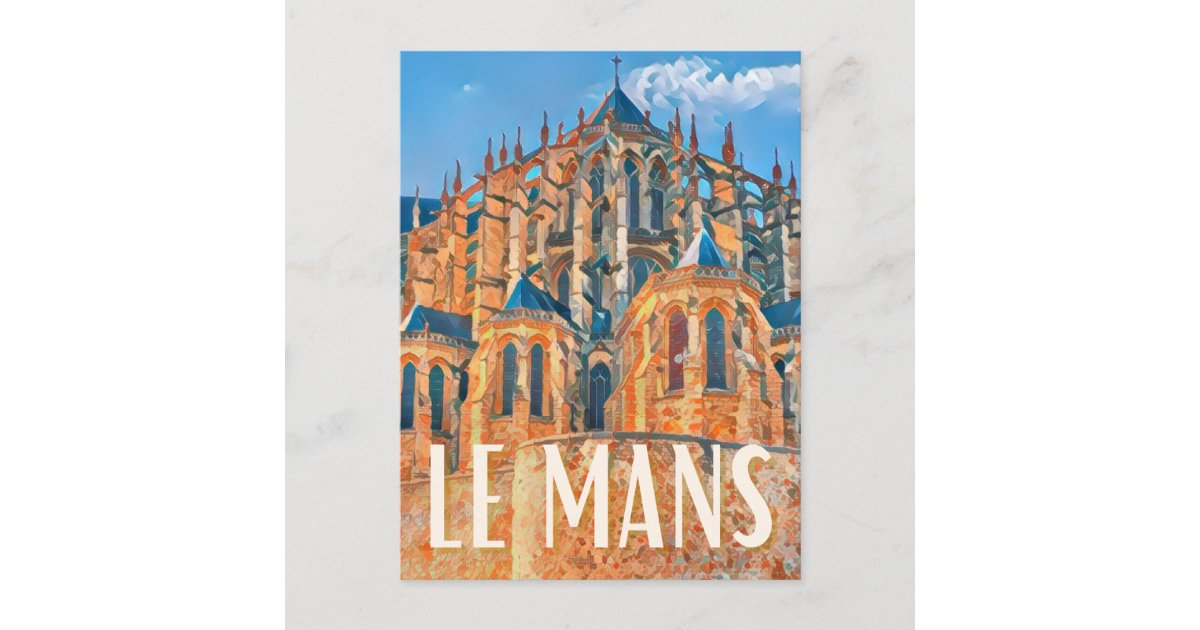 Le Mans Photo Vintage Postcard | Zazzle