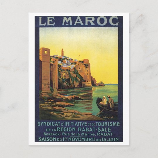 Le Maroc Postcard | Zazzle.com