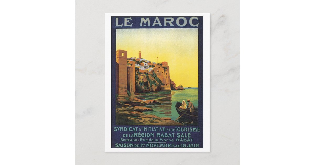 Le Maroc Postcard | Zazzle