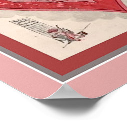 "Le Sourire" French Deco Magazine Cover Poster | Zazzle