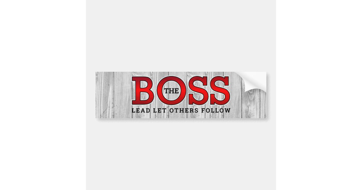 LEAD LET OTHERS FOLLOW BUMPER STICKER | Zazzle