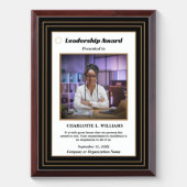 Leader Employee Recognition Leadership Custom Award Plaque | Zazzle