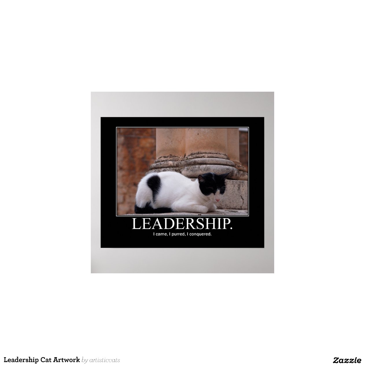 Leadership Cat Artwork Print | Zazzle