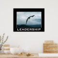 LEADERSHIP ~ Flying Bald Eagle Motivational Poster | Zazzle