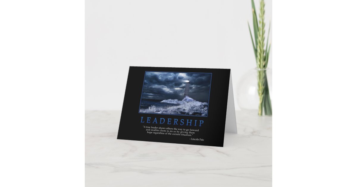 Leadership Greeting Card | Zazzle