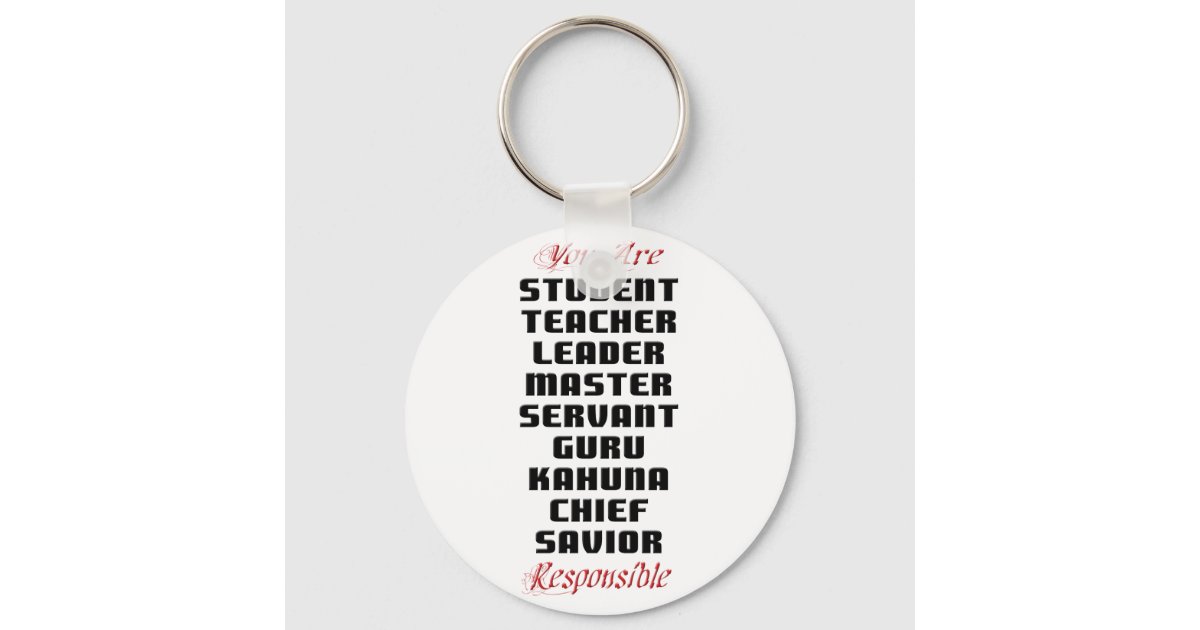 Leadership Keychain | Zazzle