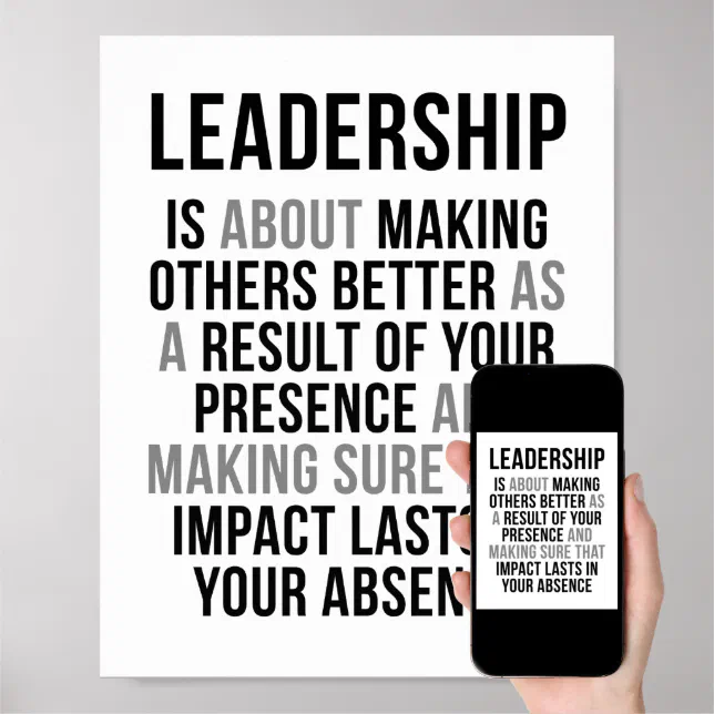 Leadership Quotes Poster | Zazzle