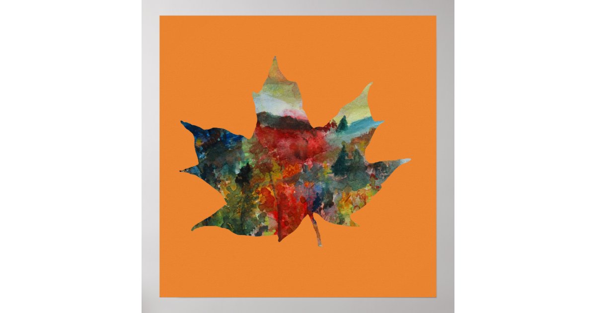 Leaf Art, Fall , Autumn Leaf Poster | Zazzle