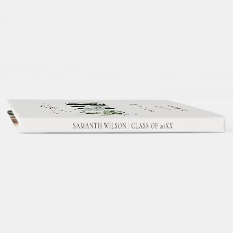 Leafy Fern Succulent Green Fauna Photo Graduation Guest Book | Zazzle