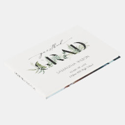 Leafy Fern Succulent Green Fauna Photo Graduation Guest Book | Zazzle