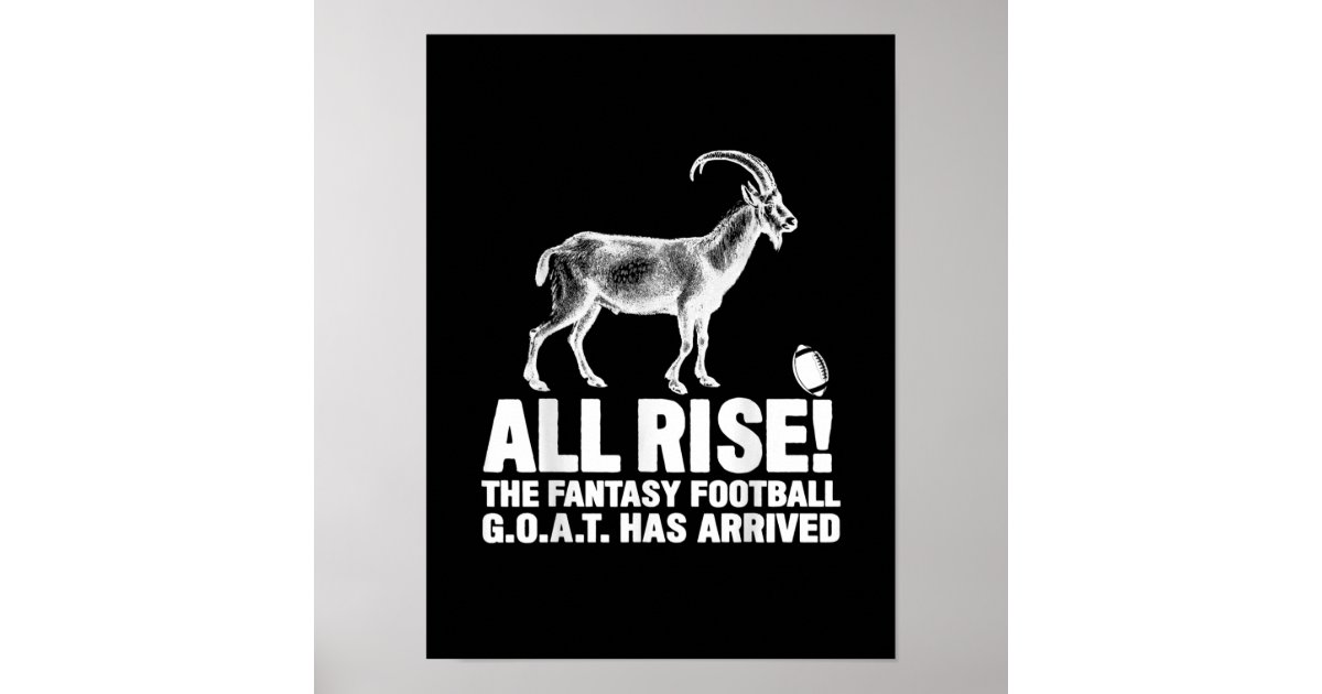 League Champion Fantasy Football Goat Gift Poster | Zazzle