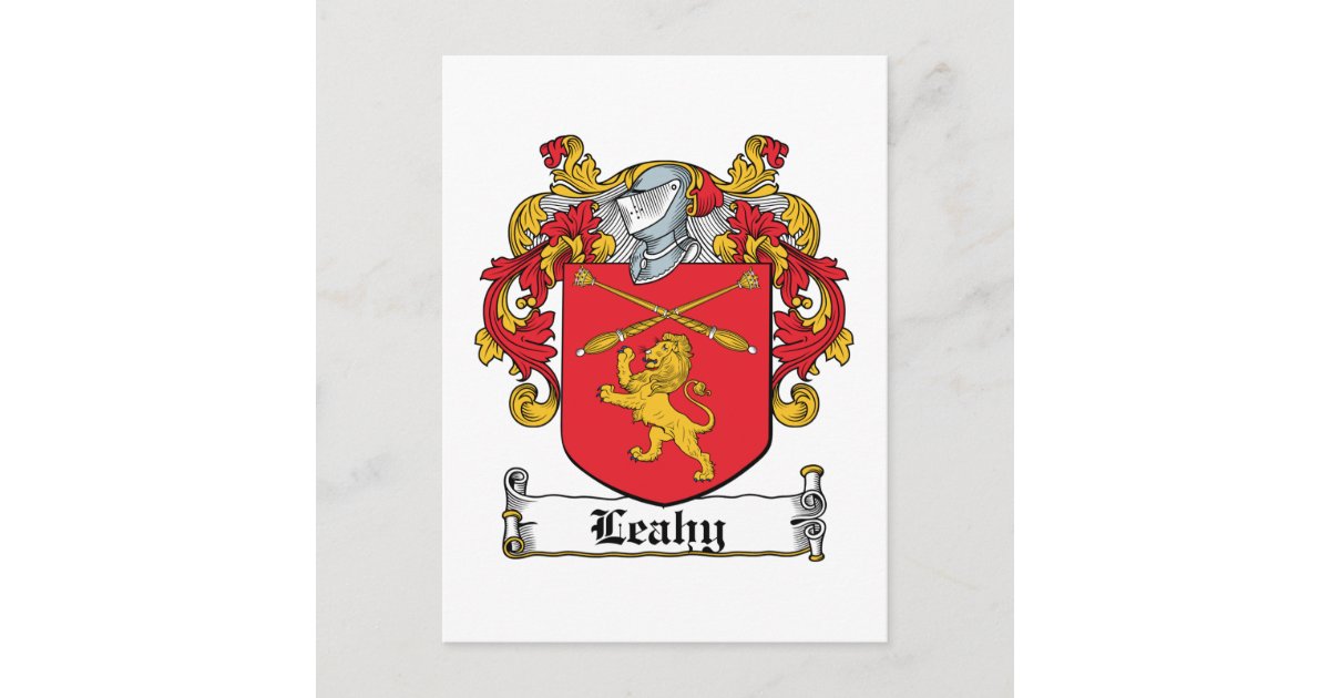 Leahy Family Crest Postcard | Zazzle
