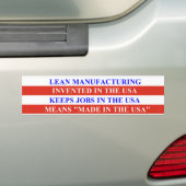 Lean Manufacturing Bumper Sticker | Zazzle