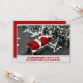 Lean & Mean Santa - Funny Silly Joke Christmas Invitation | Zazzle