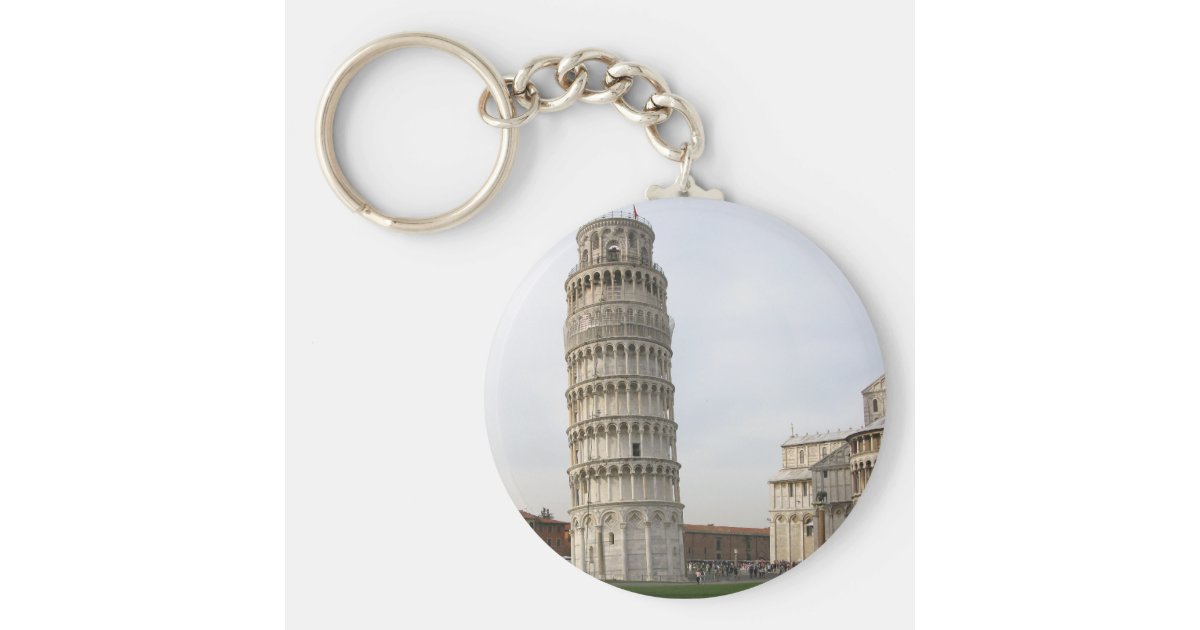 Leaning Tower of Pisa keychain | Zazzle.com