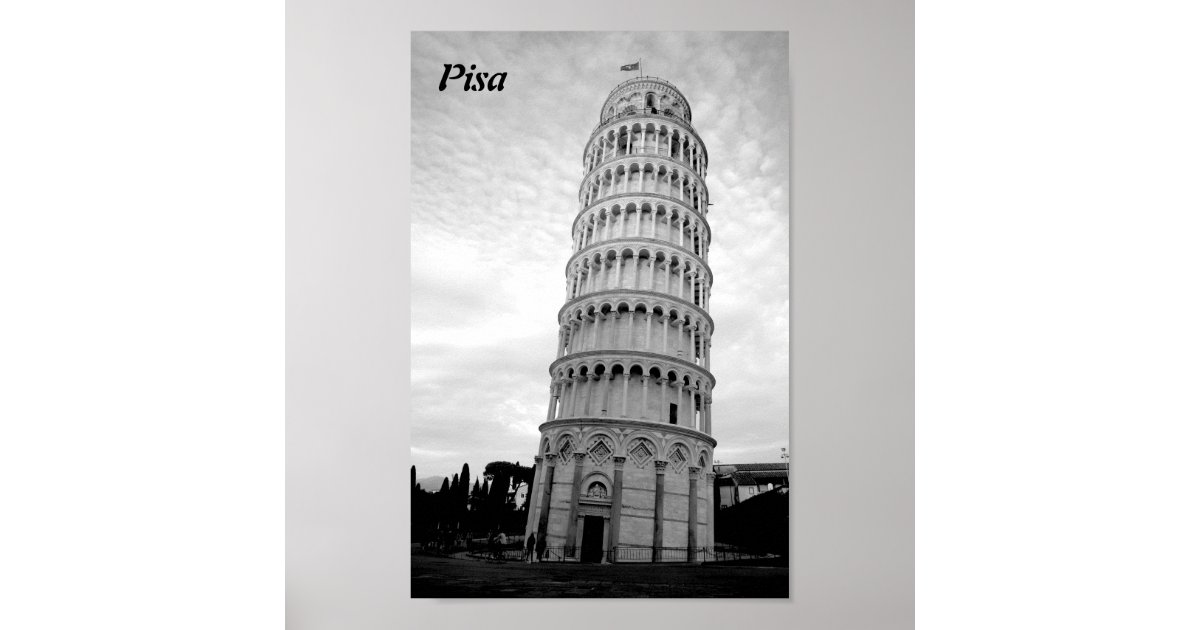 Leaning tower of Pisa Poster | Zazzle