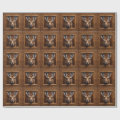 "Leap of Nature: A Kangaroo Wood Print" Wrapping Paper | Zazzle