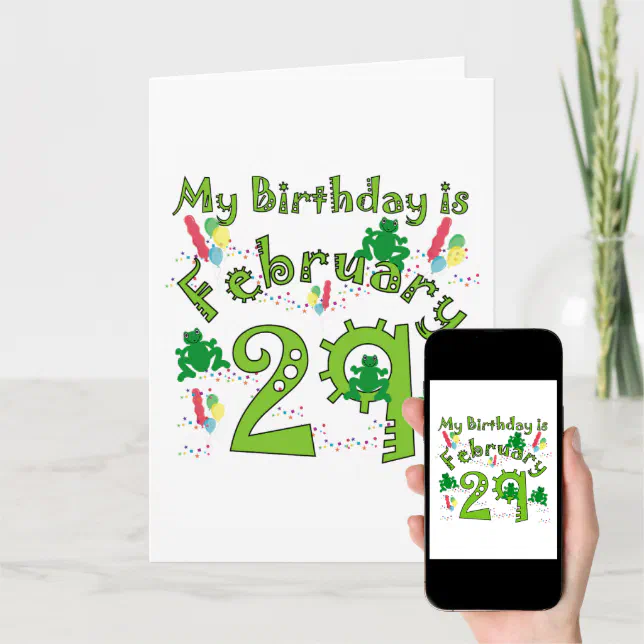 Leap Year Birthday Card | Zazzle