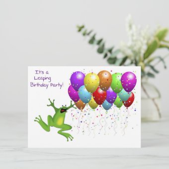 Leap Year Birthday Invitation | Zazzle
