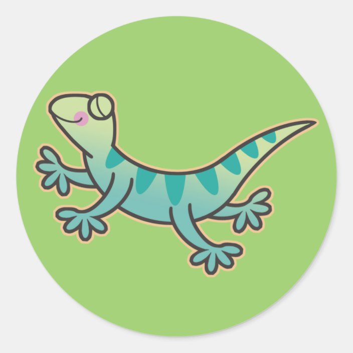 Leaping Lizards Classic Round Sticker | Zazzle.com