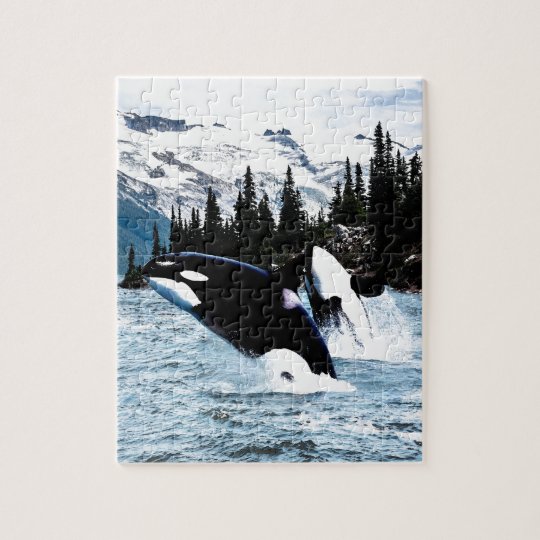 Leaping Orca Jigsaw Puzzle | Zazzle.com