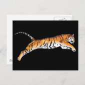 Leaping Tiger Postcard | Zazzle