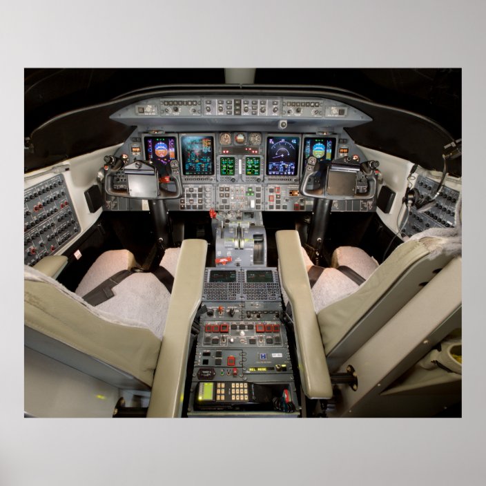 Lear Jet Cockpit Poster | Zazzle.com