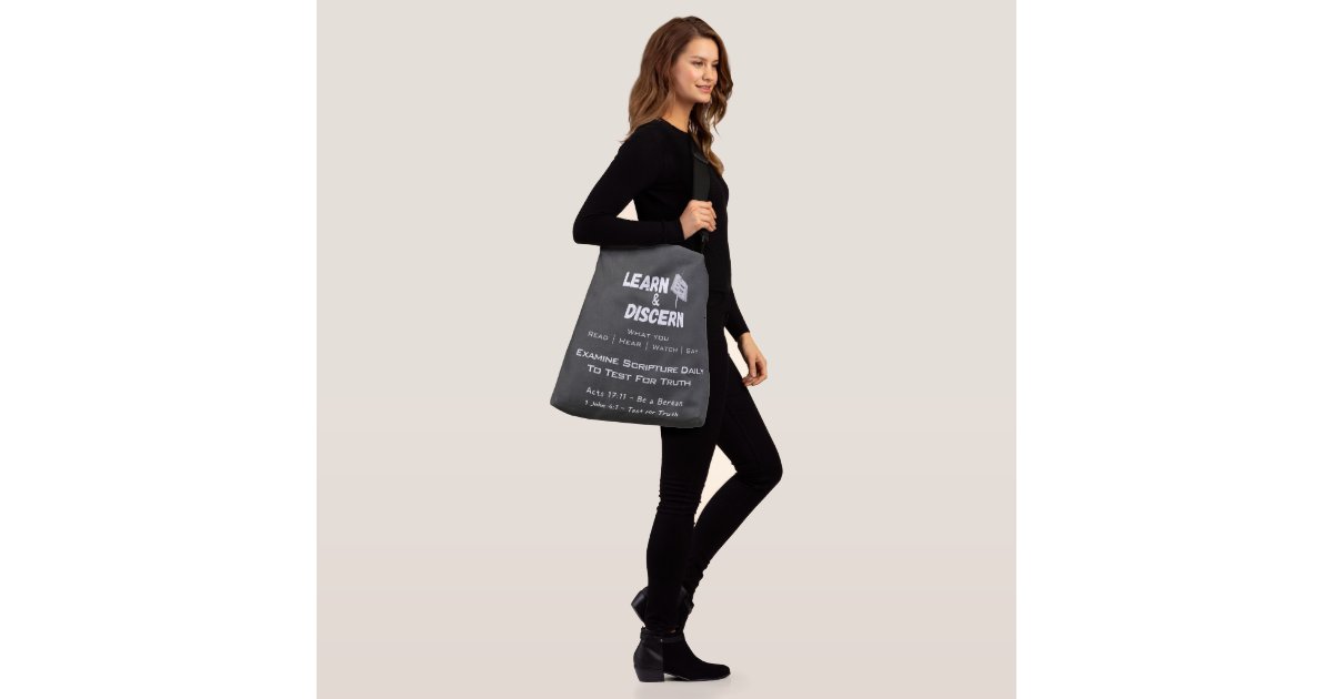 Learn & Discern Book Bag | Monogram | Personalized | Zazzle