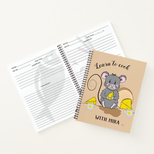 Learn to cook | Kid recipe notebook | Zazzle