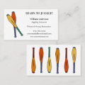 Learn to Juggle, Professional Juggler, Juggling Business Card | Zazzle