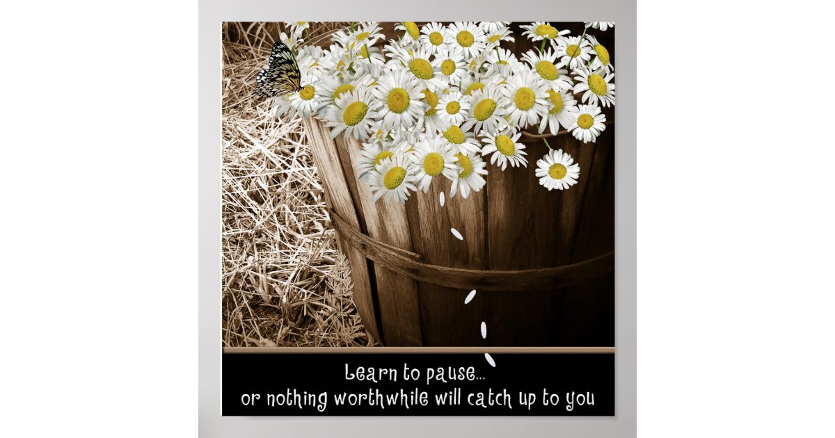 Learn To Pause Poster | Zazzle