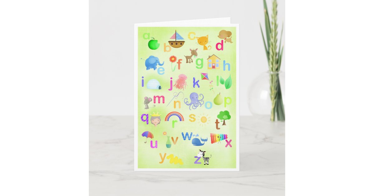 Learn your ABC - greeting cards | Zazzle.com