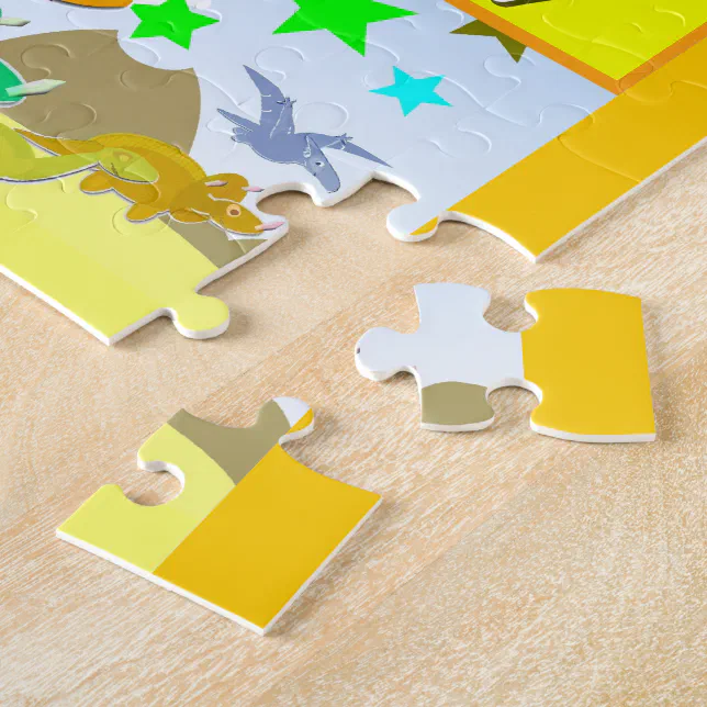 Learn Your ABC With Dinosaurs A to Z Alphabet Jigsaw Puzzle | Zazzle