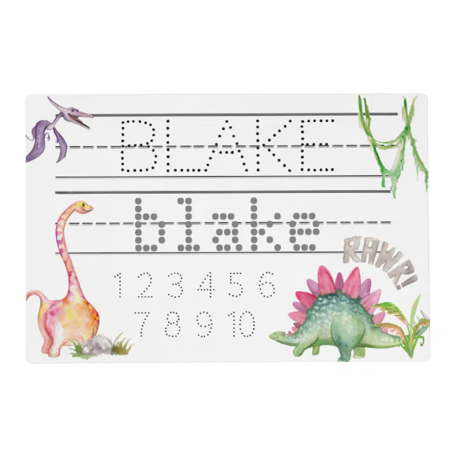 learning activity, kids placemat, placemat, kids, placemat | Zazzle