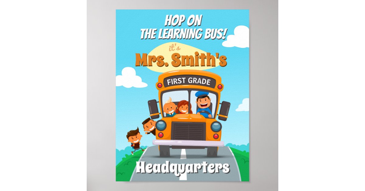 Learning Bus Welcome to Classroom School Sign | Zazzle