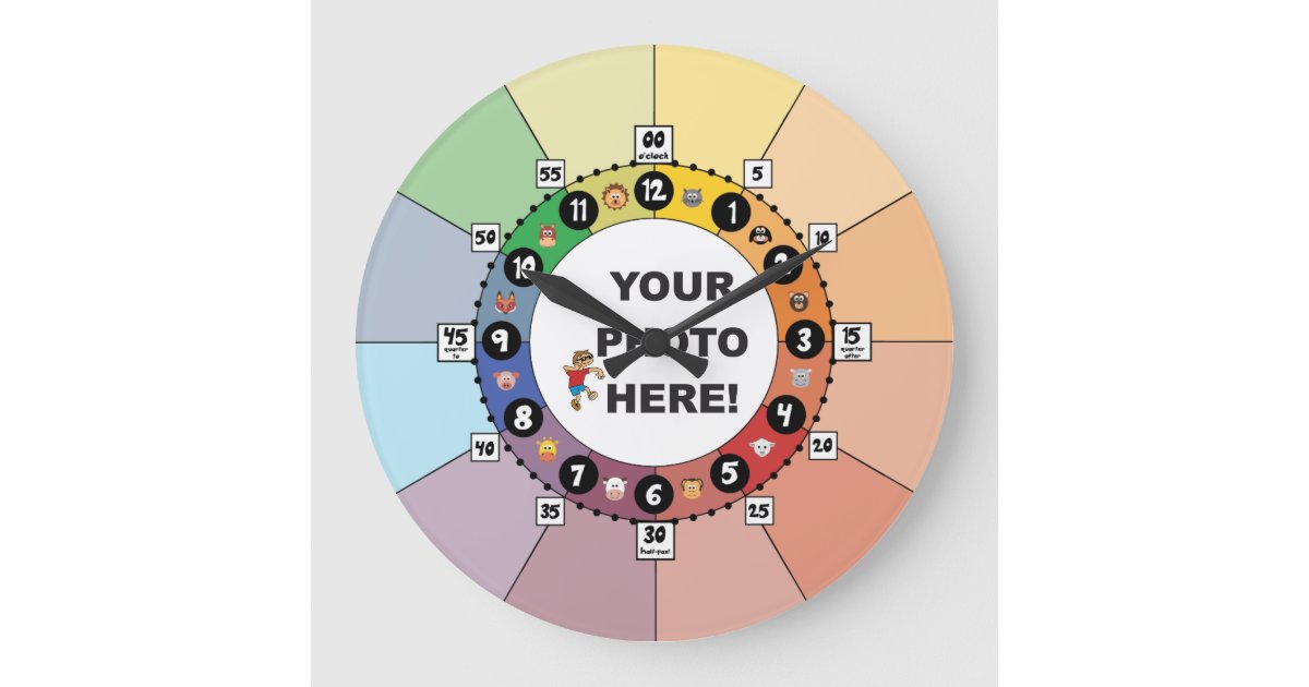 Learning Clock for Kids (Large) | Zazzle