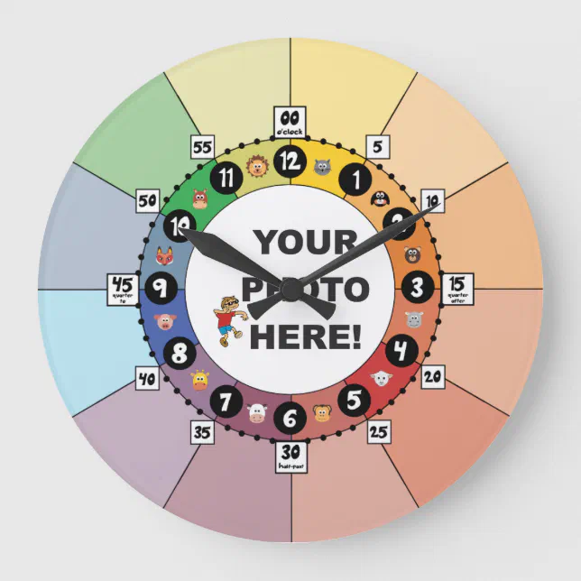Learning Clock for Kids (Large) | Zazzle