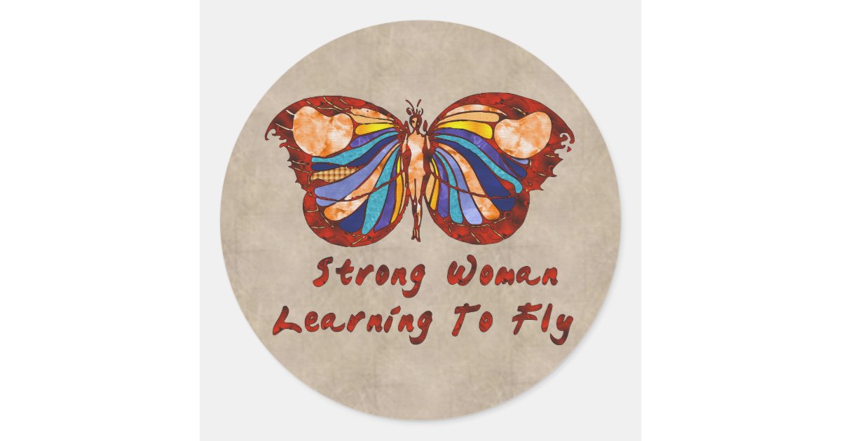 Learning To Fly Classic Round Sticker | Zazzle