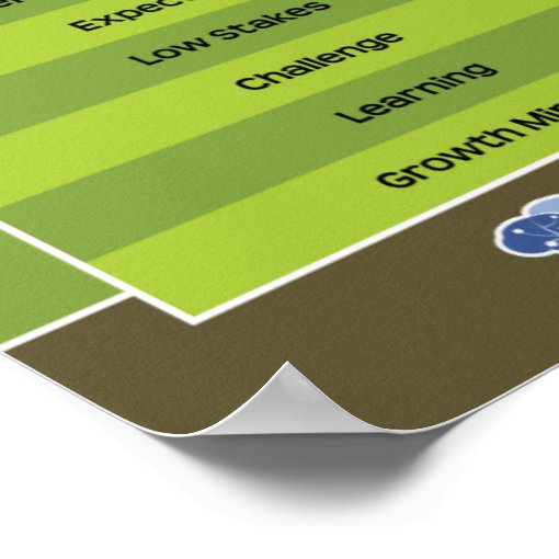 Learning Zone vs Performance Zone Poster | Zazzle